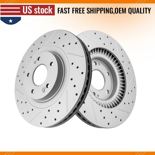 For 2013 - 2020 Hyundai Santa Fe Sport Kia Sorento Front Brake Disc ...
