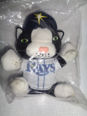 Cat Rays DJ Kitty Trade Winds Tampa Bay Baseball Black White plush ...