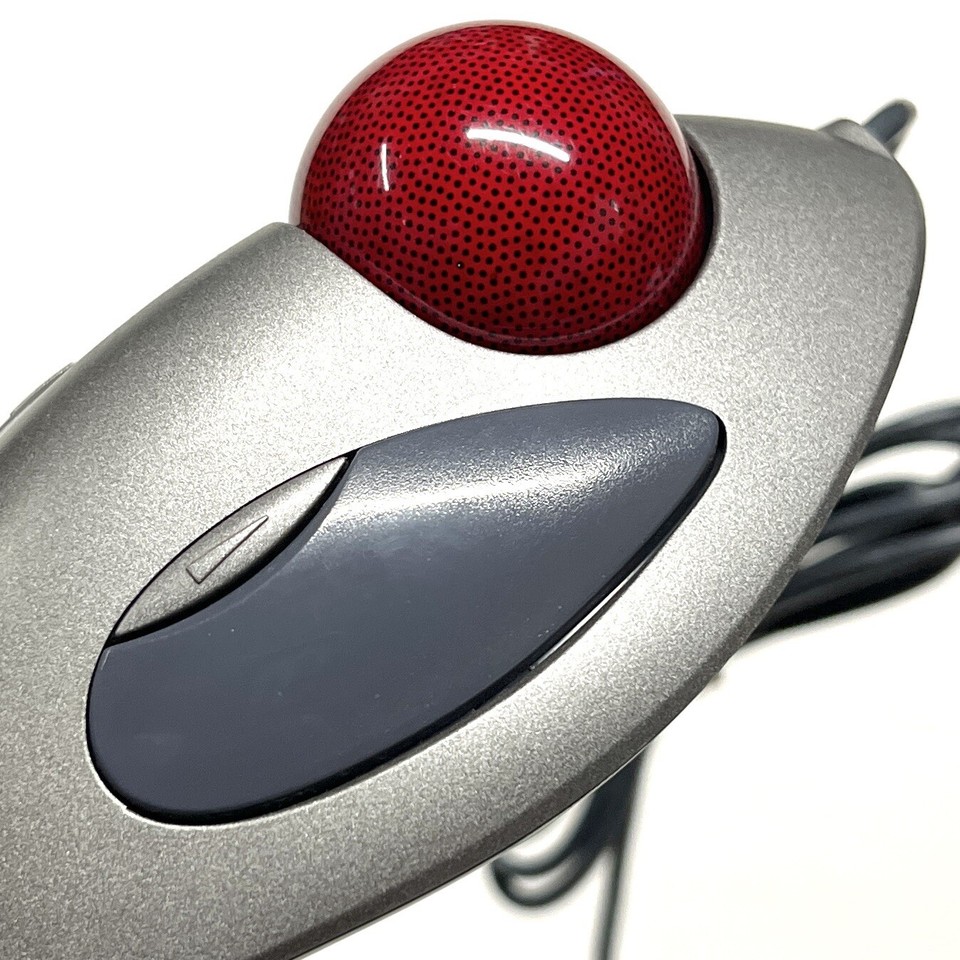 Logitech USB Optical Trackman Marble Mouse Trackball ball ergonomic ...