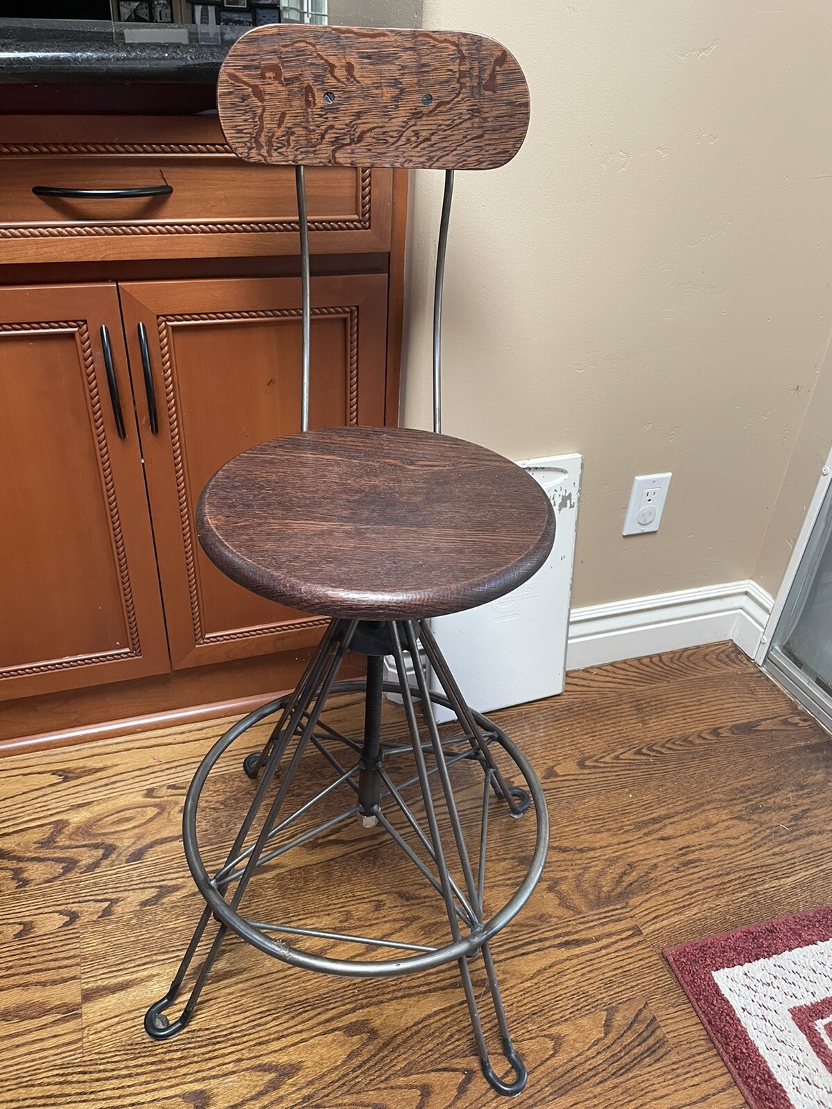 bar stools set of 2 wood | eBay