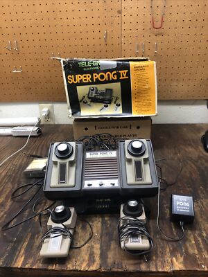 Vintage Sears Tele-Games Atari Super Pong IV Pre-owned in Original Box ...