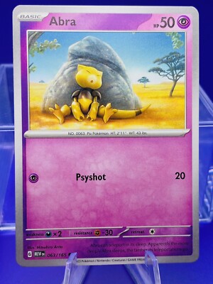 Abra 063/165 | SV - MEW en: 151 | Common - English | Pokemon NM | eBay