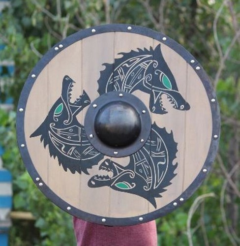 Medieval Dragon Round Shield Cosplay Battle Ready Battle Soldier ...