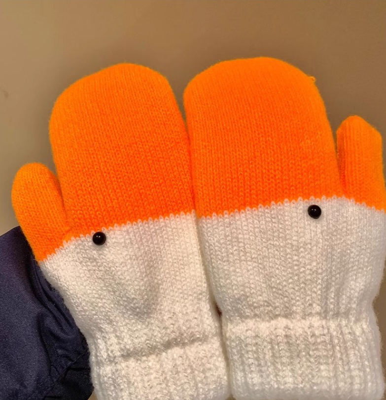 Silly Goose Gloves, Winter Funny Novelty Animals Gloves,Women Cute ...