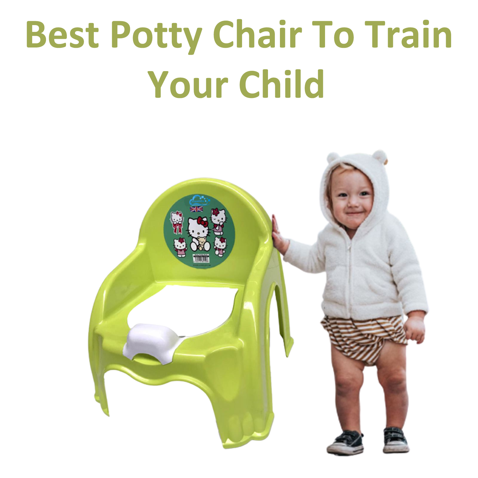 Children Potty Training Chair Kid Toddler Plastic Toilet Seat Handle ...