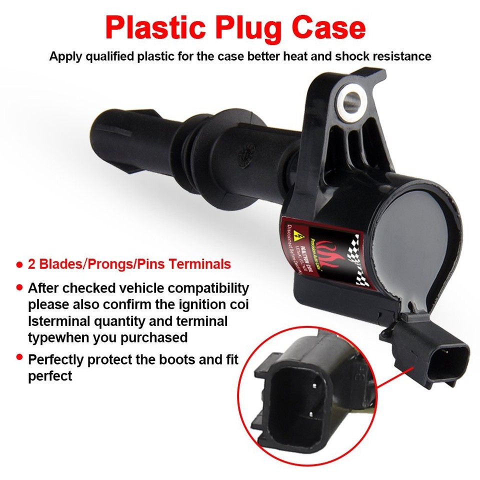 8 PACK Ignition Coils For FORD F-150 2004-2008 TRITON 5.4 5.4L V8 DG511 ...