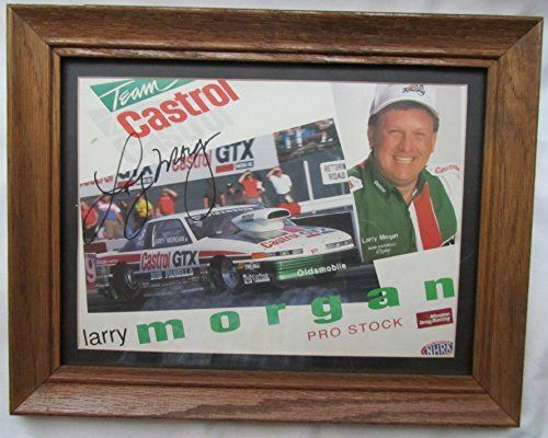 Early 90s Signed NHRA Winston Drag Racing Pro Stock Driver Larry Morgan ...
