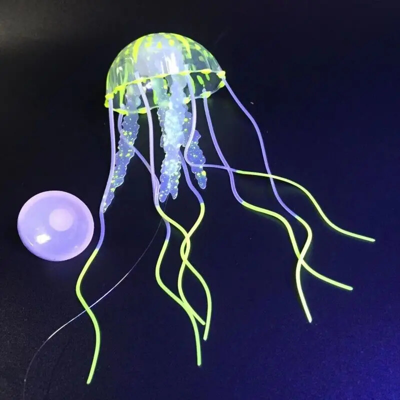 Small Silicone Artificial Fake Jellyfish Ornament Decoration for ...