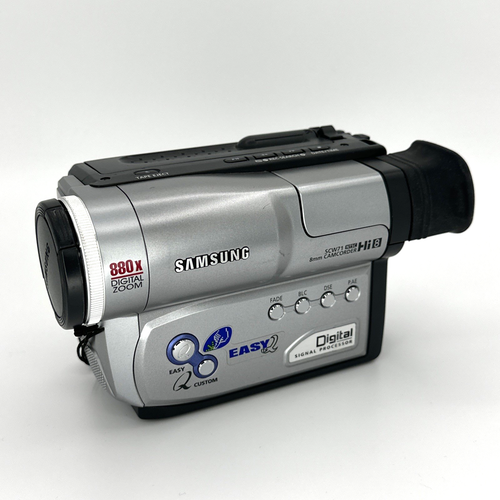 Samsung SCW71 Hi8 Camcorder 22x Optical Zoom Viewfinder - Untested Sold ...