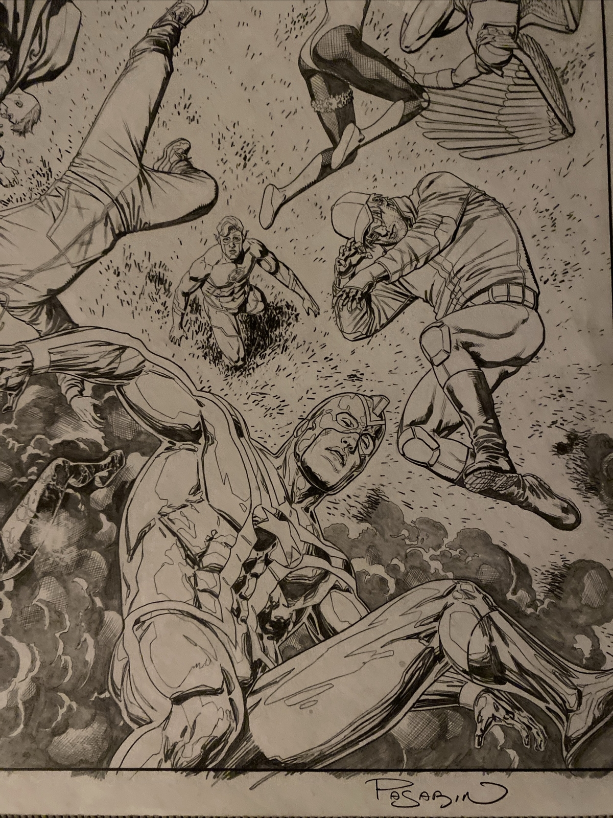 FLASH 771 pg 22 Fernando PASARIN original art DC comics Splash | eBay