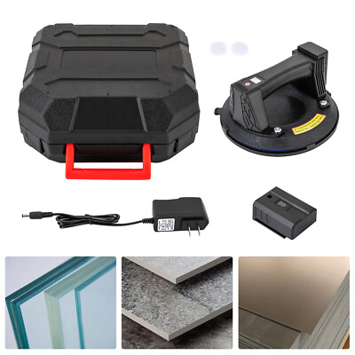 Electric Vacuum Suction Cup Glass Tile Sucker Tile Paver Lifter Battery ...