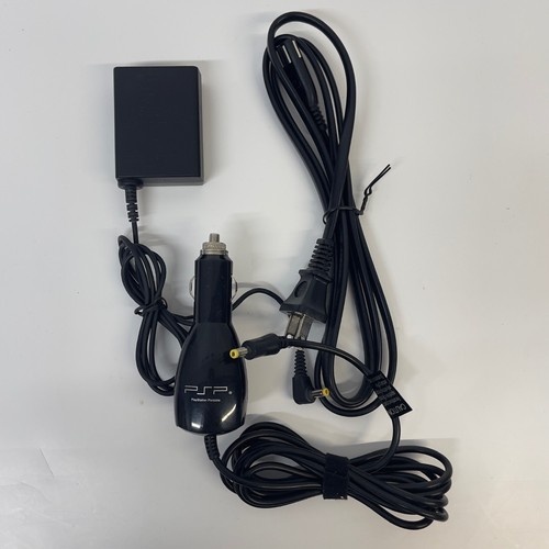 SONY Playstation PSP 5VDC Wall Adapter PSP-380 + SONY Car Adapter ...