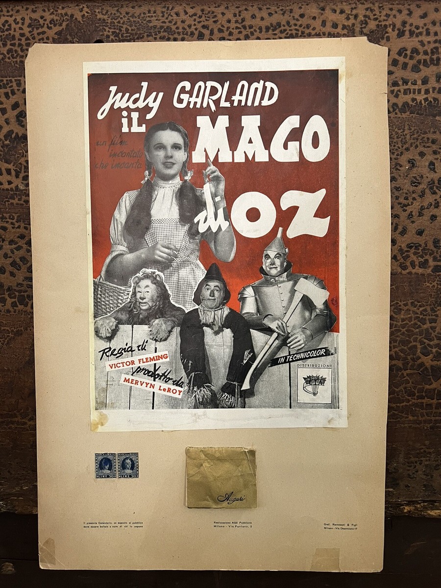Il Mago Di Oz Poster Originale Del Film