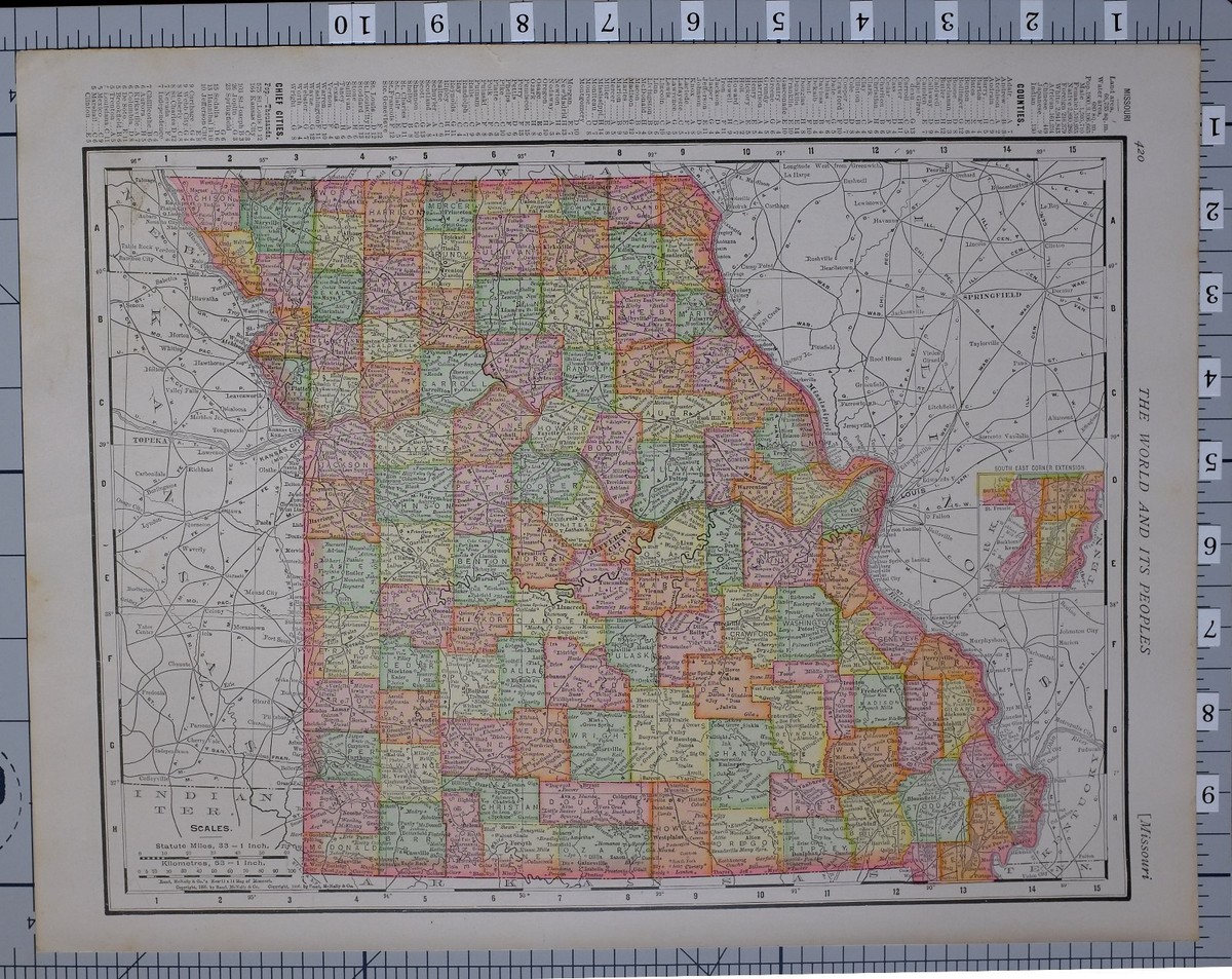 Usa Map Missouri Cities Missouri Maps & Facts World Atlas