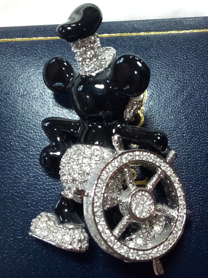 Arribas Brothers Swarovski Crystal Disney Steamboat Willie 2.5 Inch ...
