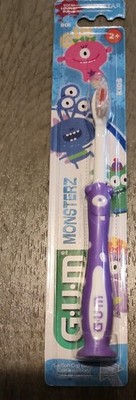 Kids Gum Monster Toothbrushes By Sunstar, For 2 Yrs.+, Purple, Soft ...
