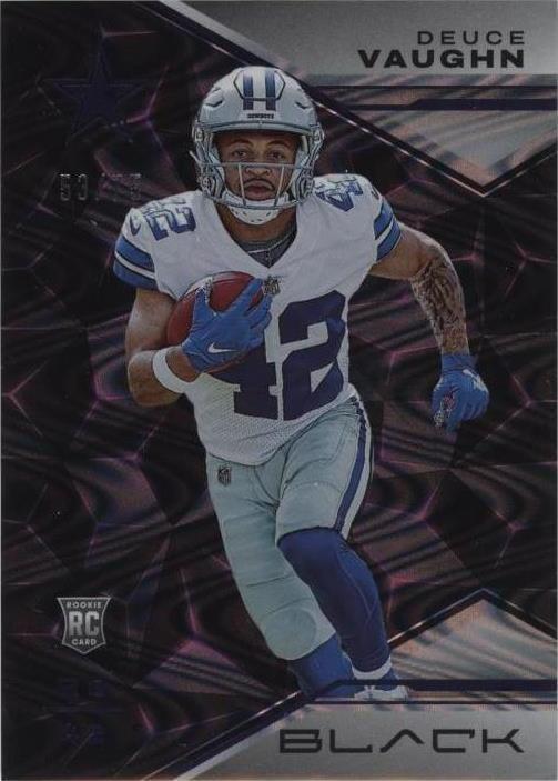 2023 Panini Black - Rookies Deuce Vaughn #114 Royal /75 (RC) for sale ...