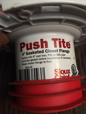 Sioux Chief Push-Tite PVC Multi-Purpose Open Closet Flange 4 I.D. in ...
