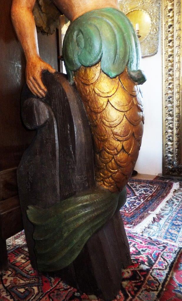 GALIONSFIGUR SCHIFFSFIGUR NIXE MEER JUNG FRAU FIGURE HEAD GALION SHIP ...