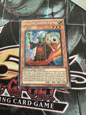 Yugioh! LP Spellstone Sorcerer Karood - STBL-EN083 - Secret Rare - 1st ...