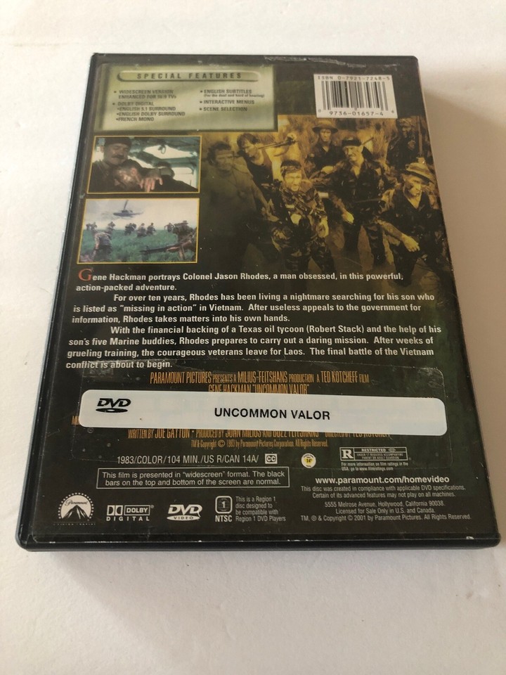 Uncommon Valor (DVD, 2001, Checkpoint) 97360165746| eBay