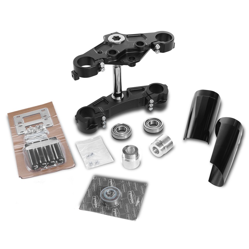 For Harley 21" Fat Front Tire Triple Trees Big Wheel Builders Kits ...