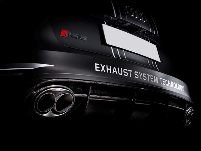 1Pair Akrapovic Carbon Fiber Exhaust Tip For Audi A3 A4 A5 A6 To RS3 ...