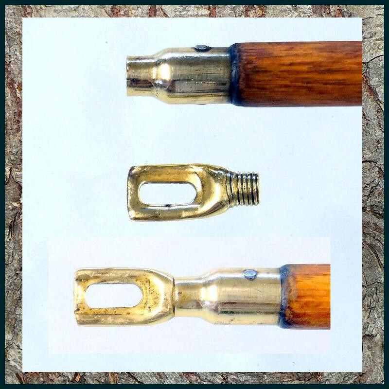 Antique 3-piece Wood with Brass Hardware Gun Cleaning Rod 36 1/2" | eBay