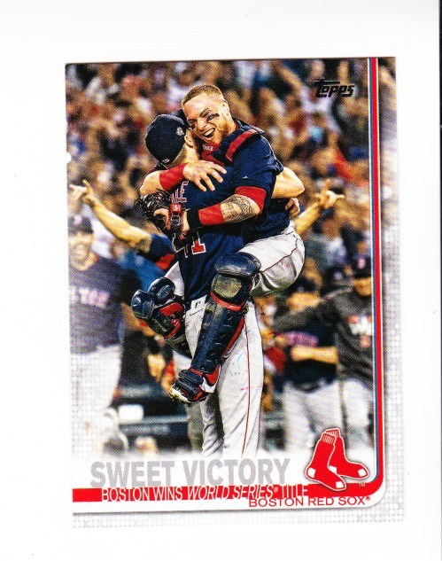 2019 Topps #549 Boston Red Sox World Series card (Chris Sale, Christian ...