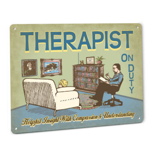 Therapist On Duty Sign Male Psychology Therapy Clinic Office Exam ...