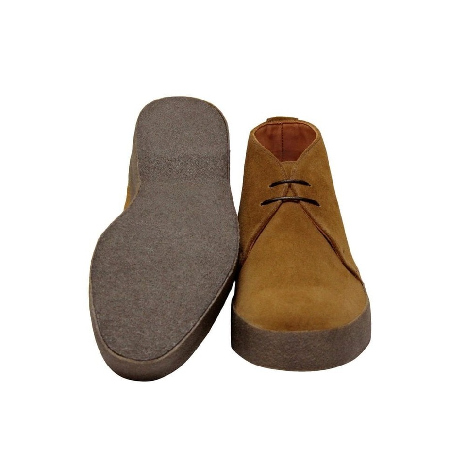 Sanders Hi Top Steve McQueen Chukka Boot - Indiana Tan Suede | eBay