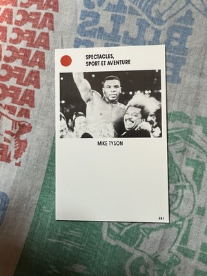 1987 French Boxing Card Mike Tyson Rookie World Champion Nr Mint Boxer ...