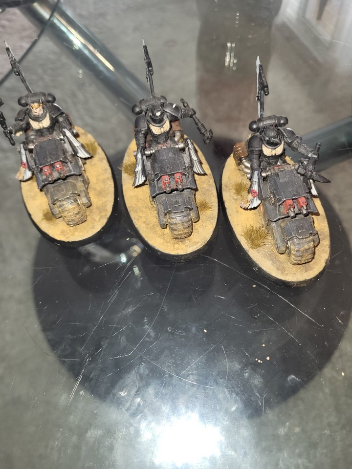 Warhammer 40k Dark Angels Ravenwing Black knight kitbash primaris well ...