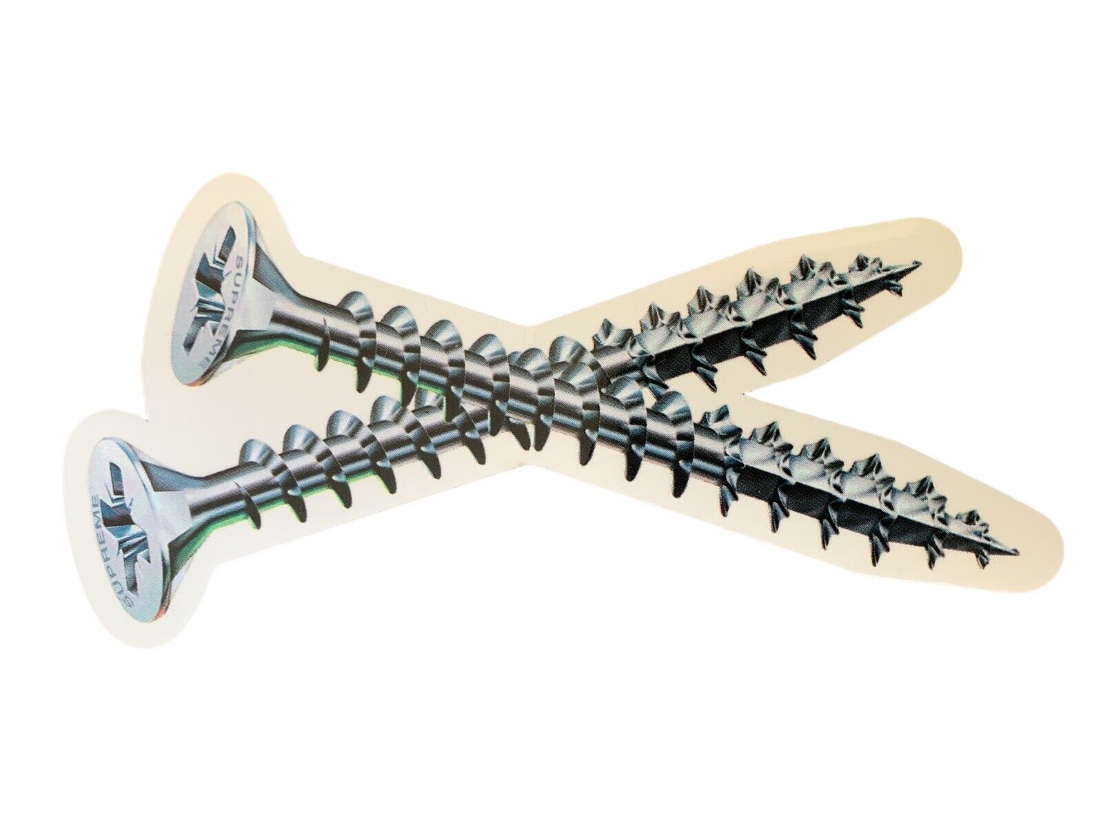 Supreme Screws Sticker Brand New With Free Shipping! White Silver Gray ...