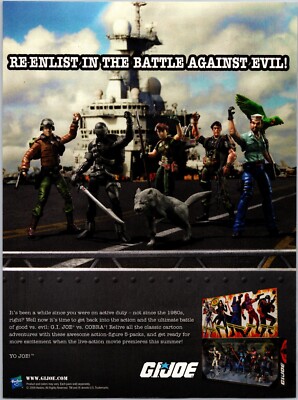 GI Joe vs COBRA Print Ad Action Figure Poster Art PROMO Original 5-Pack ...