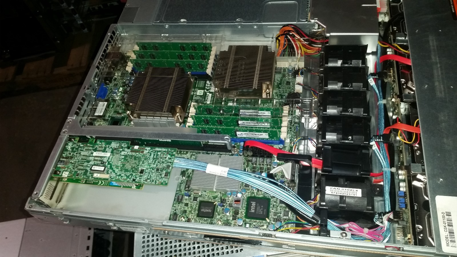 Riverbed CSK-01100 Cascade Shark 4TB HDD 1U Disk Array 2x Xeon 2.7GHz ...