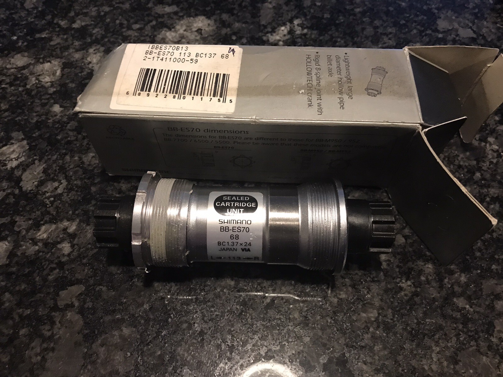 NOS Shimano Octalink V2 Bottom Bracket - BB-ES70 68 113mm width | eBay