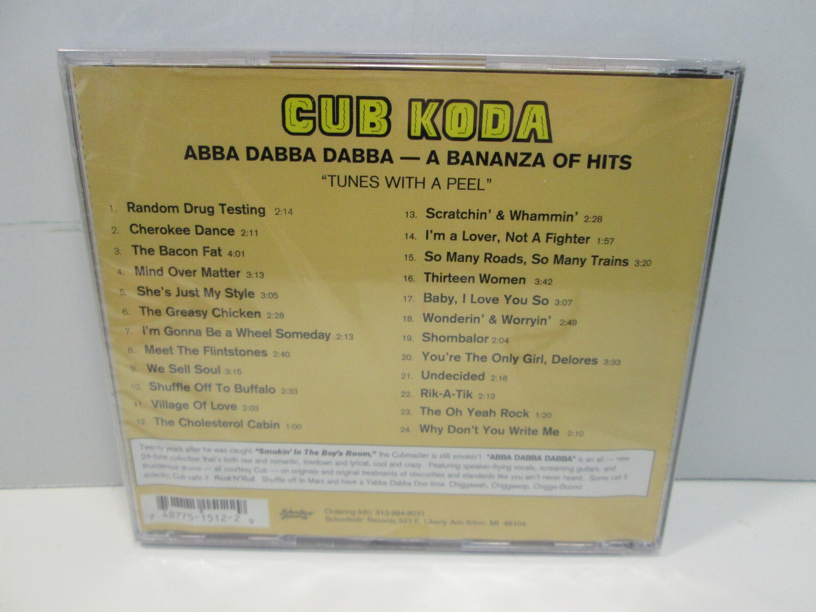 Abba Dabba Dabba: A Bananza of Hits by Cub Koda (CD, Jul-1994 ...