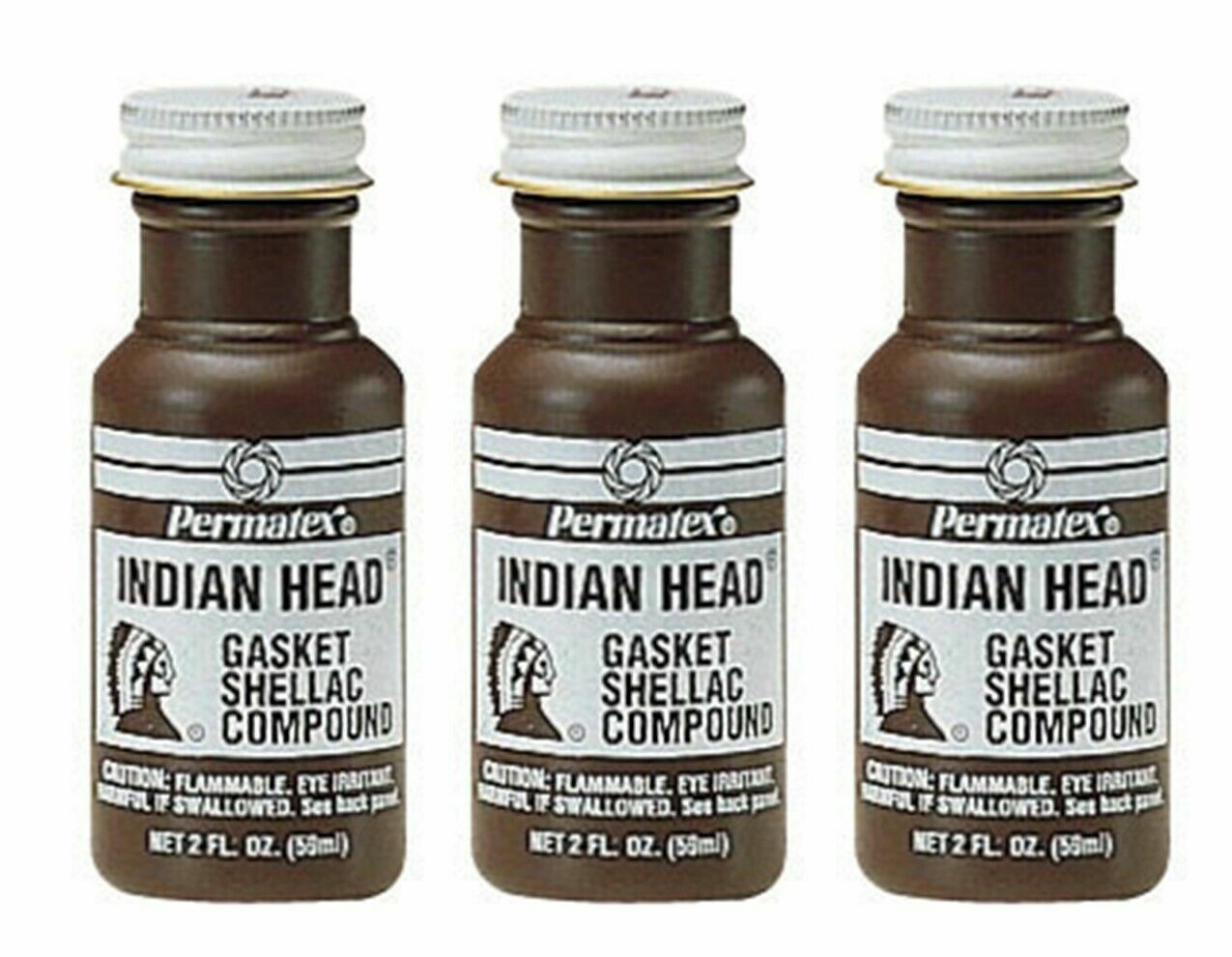 Permatex 20539 Indian Head Gasket Shellac Compound Brush-On 2 OZ | 2oz ...