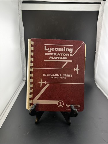 Lycoming Operator's Manual 10-540 Series - Series Aircraft Engines | eBay
