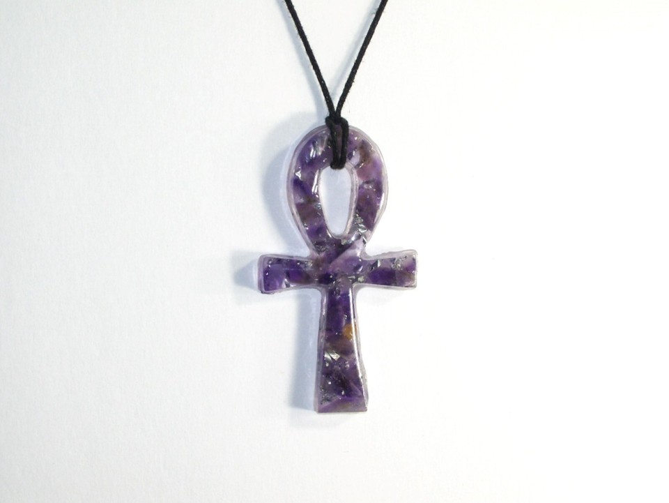 Orgone Egyptian Ankh Necklace Pendant - Energy Generator - Charms ...