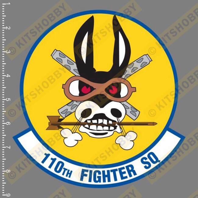 USAF 110th Fighter Squadron Emblem Sticker (Size 9 cm x 8 cm) | eBay