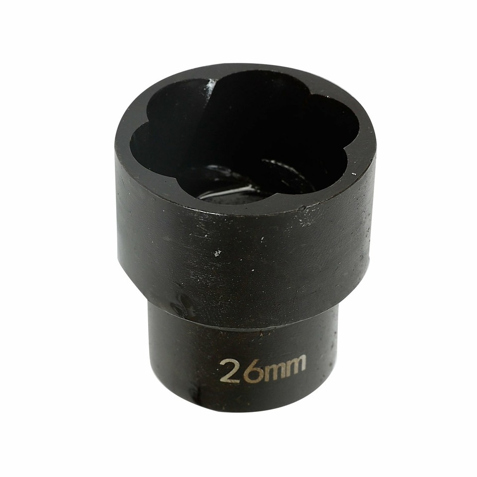 7pc Steel Deep Twist Socket Set 1/2" Drive Lug Nut Remover Extractor ...