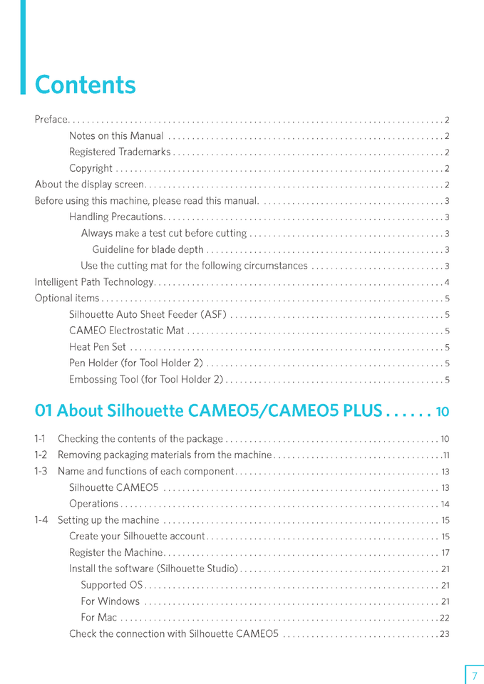 Silhouette Cameo 5 User Manual Color Instructions Manual: Coil Bound 74 Pages | eBay