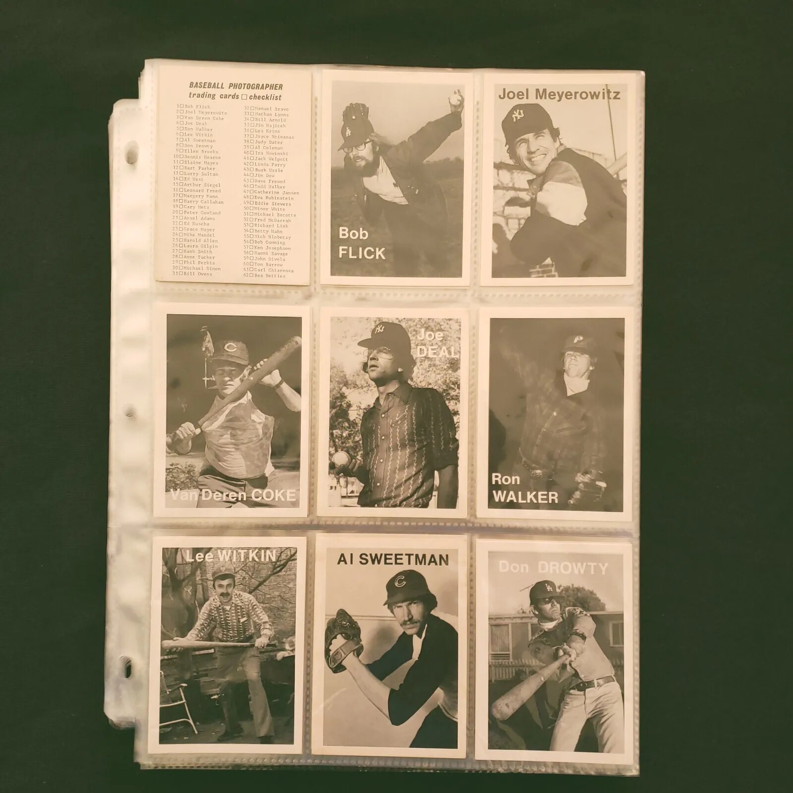 Mike Mandel Photographer Trading Cards complete set of 134 + checklist