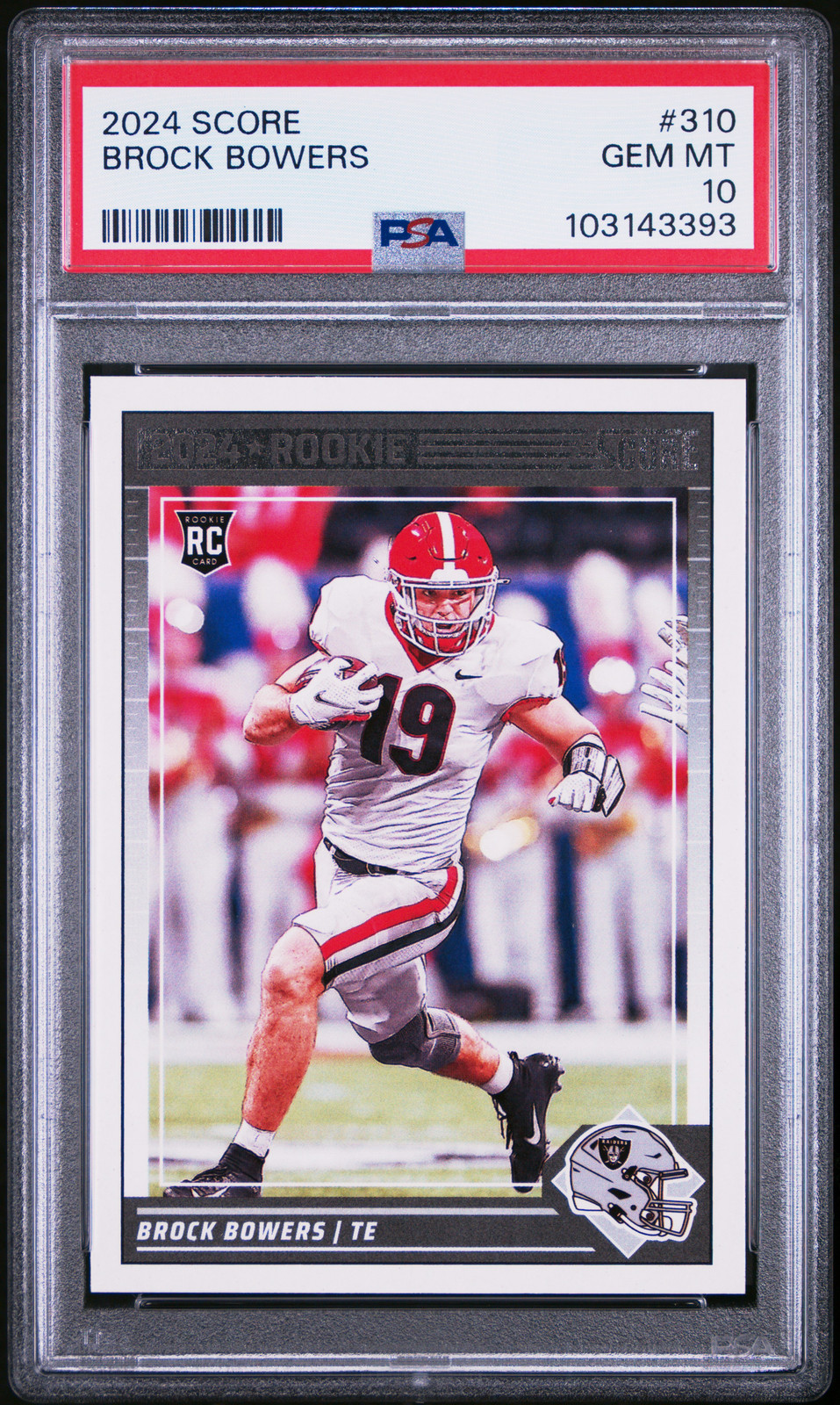 Brock Bowers 2024 Score #310 Base Price Guide - Sports Card Investor