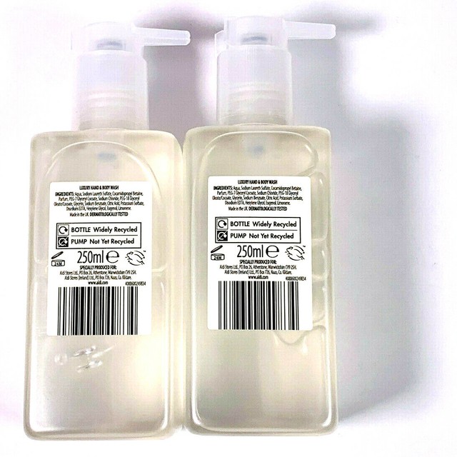 Aldi Hotel Collection Luxury Hand & Body Wash No 3 Pomegranate X3 250ml ...