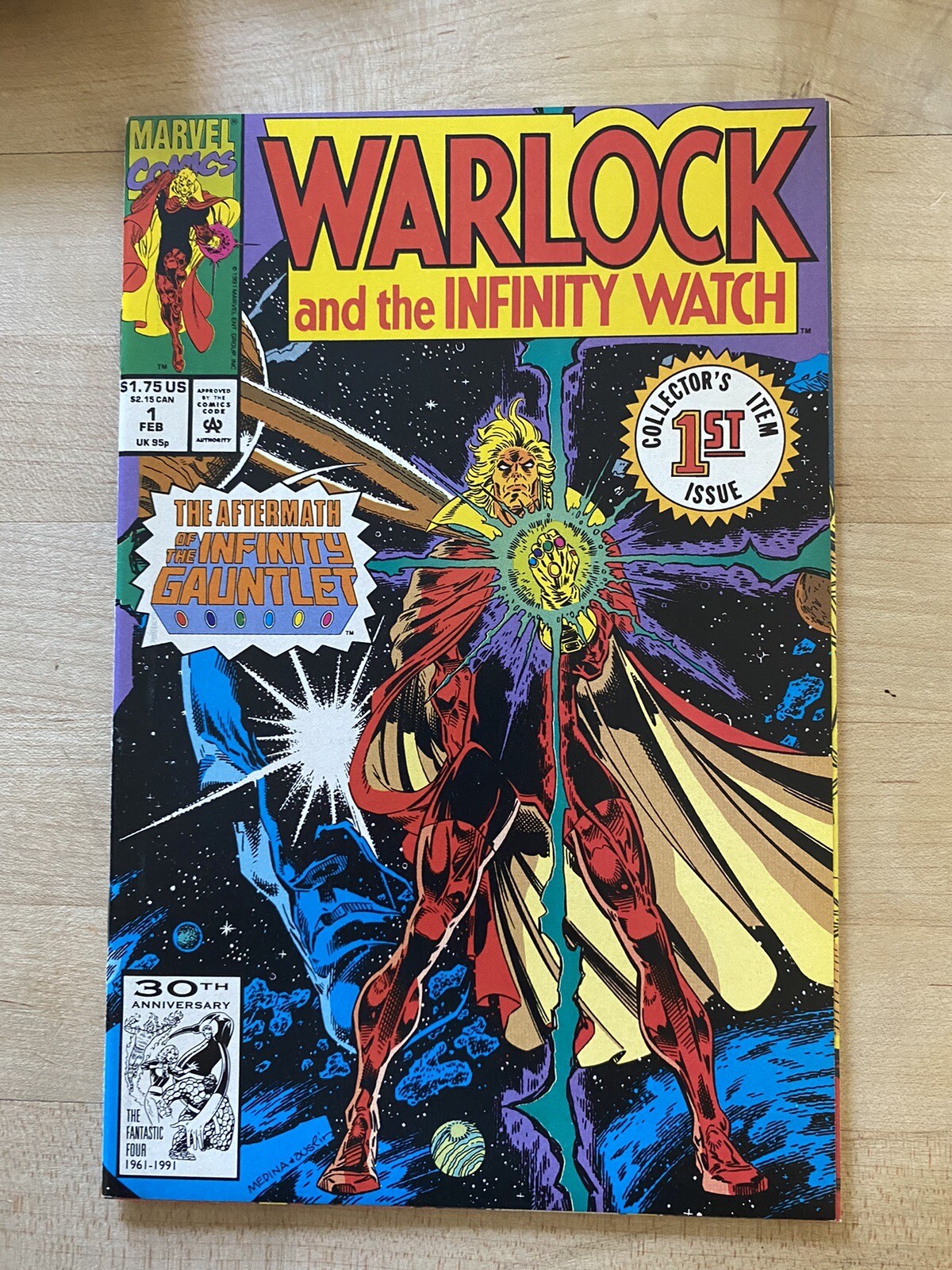 WARLOCK AND THE INFINITY WATCH #1 - MARVEL COMICS, ADAM WARLOCK, THANOS ...