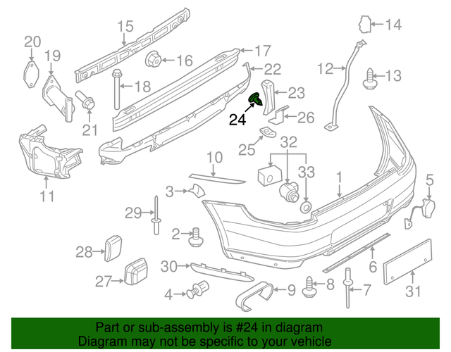 Porsche OEM 05-18 911 Rear Bumper-support Bolt 99907341801 for sale ...
