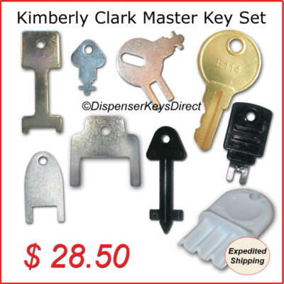 Kimberly Clark Master Key Set for Paper Towel, Toilet Tissue & Soap ...